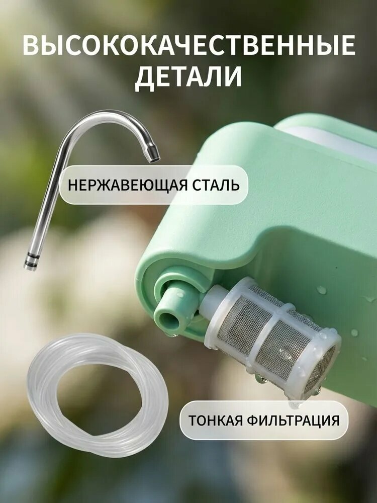 Мобильный туристический умывальник, насос с сенсором движения, электрическая кран помпа с зарядкой от USB.