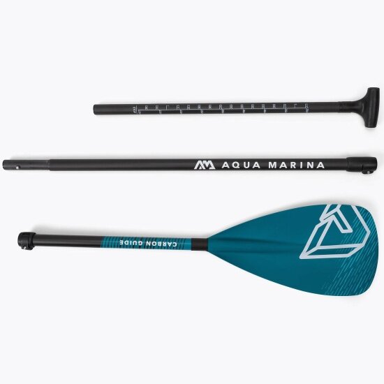 Весло Aqua Marina CARBON GUIDE для SUP-доски, карбон, трехсекционное, регулируемое 180-220 см