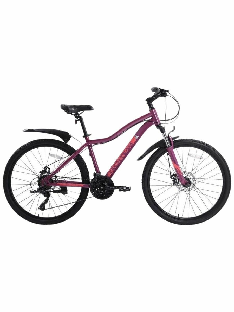 Велосипед 26 Tech Team Delta Disc NN007679, размер 14", 21 скорость, темно-розовый