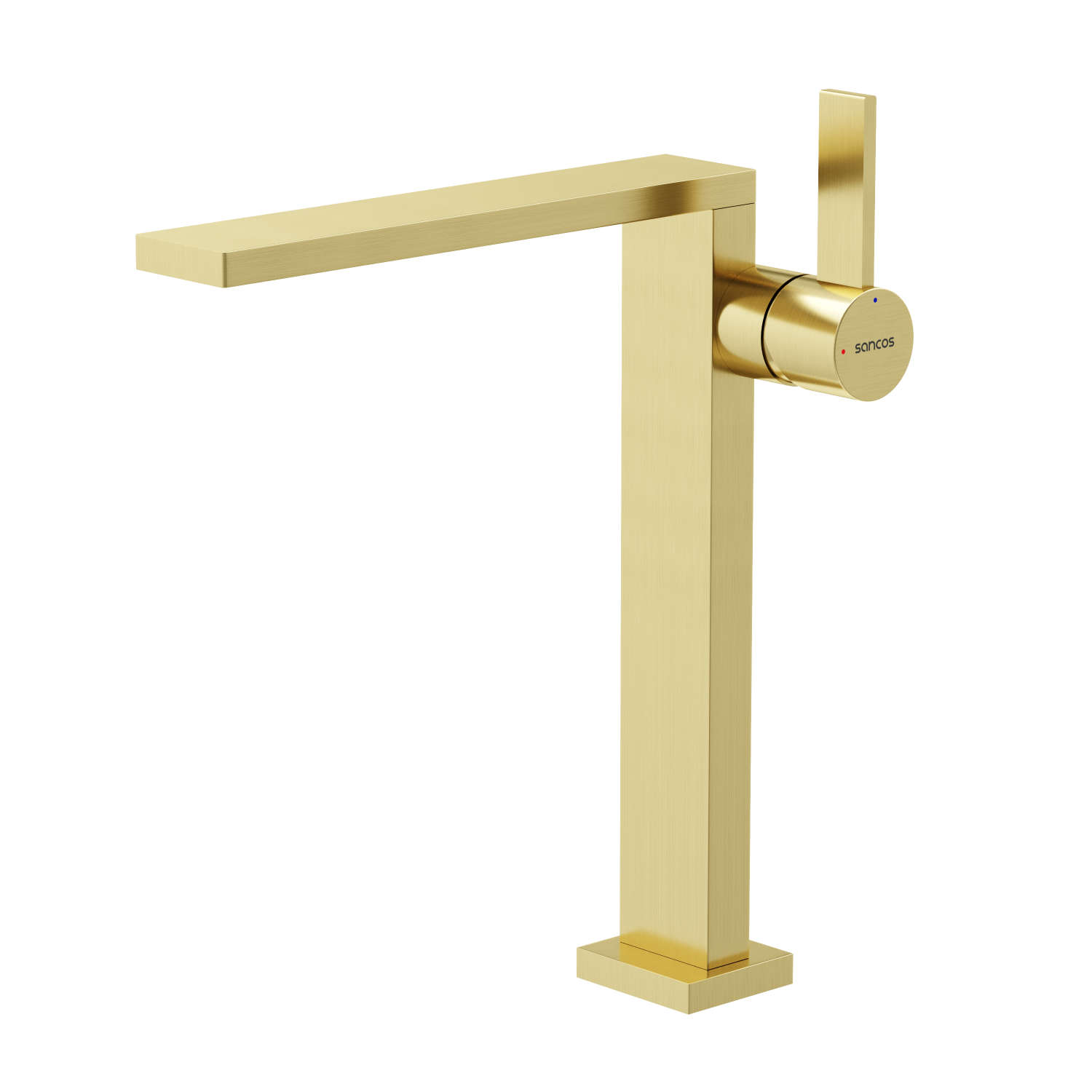 Смеситель для раковины Sancos Linn SC9020BG золото брашированное, рычажное управление, латунь