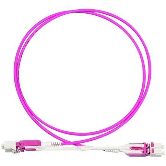 Патч-корд оптический Lanmaster , дуплексный, Uniboot Push-pull, LC/PC-LC/PC, OM4, LSZH, 2 мм, 3.0 м LAN-2LU-2LU/OM4/SL-3.0