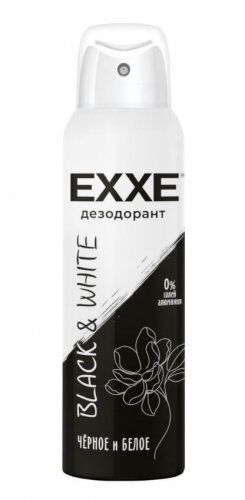 Дезодорант спрей Exxe Black & White Черное и белое 150 мл