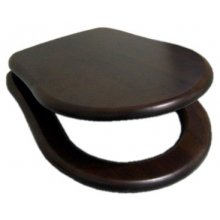 Сиденье микролифт, хром, орех RETRO KERASAN 108840
