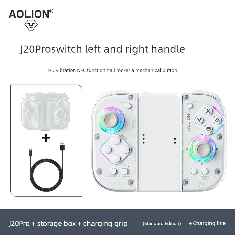 Контроллер AOLION J20 Knight, совместимый с игровым контроллером Nintendo Switch, JoyCon, левый и правый контроллеры,