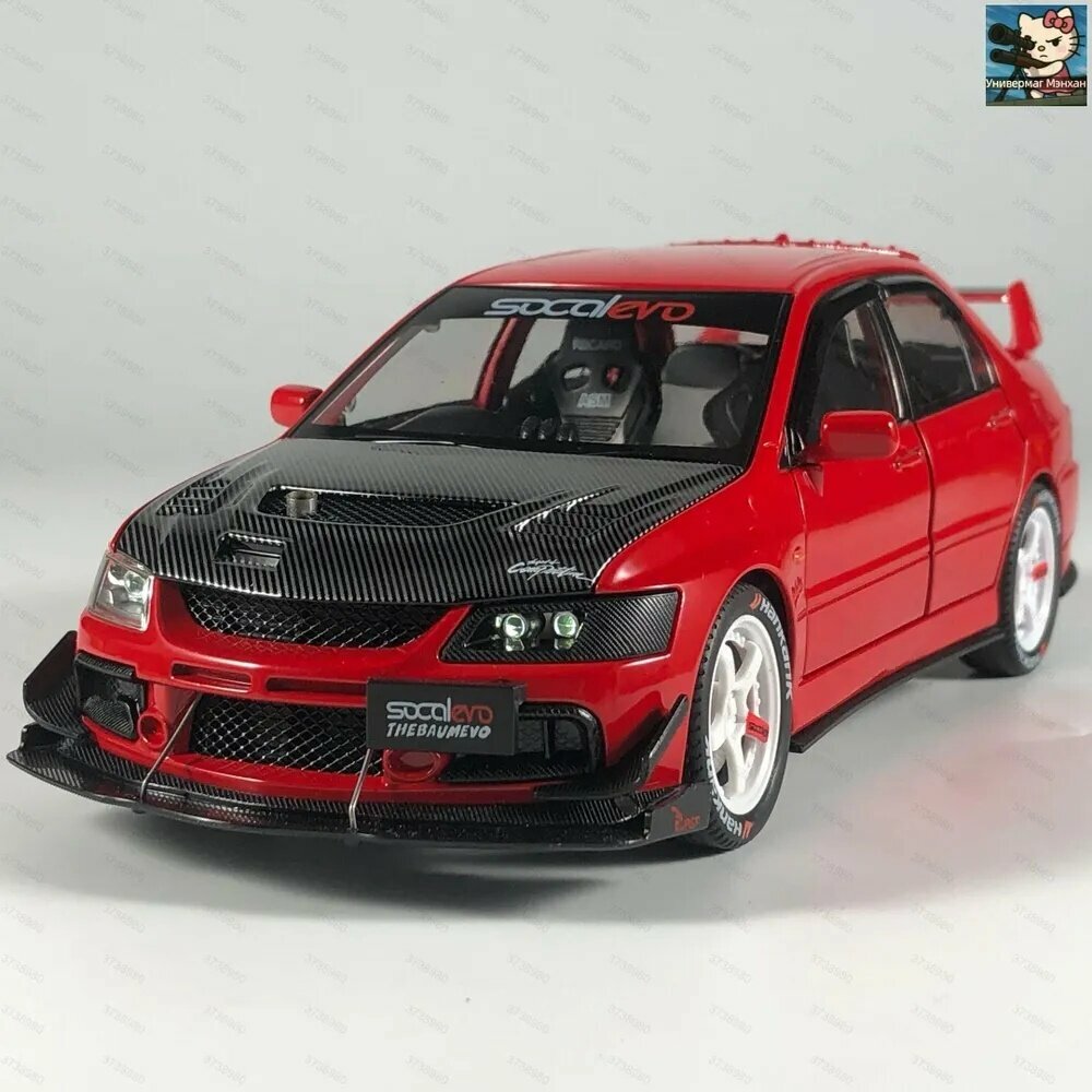 Эксклюзивная коллекционная модель Mitsubishi Lancer Evolution IX 1 24игрушечная машина