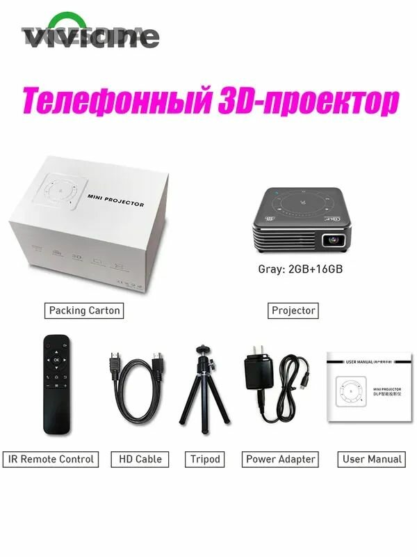 TXCESDDA Проектор, DLP, серый