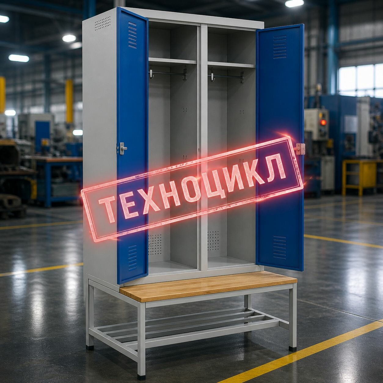 Шкаф для одежды шрэк 22-530 ВСК, 1850х530х500 мм, сборная техноцикл