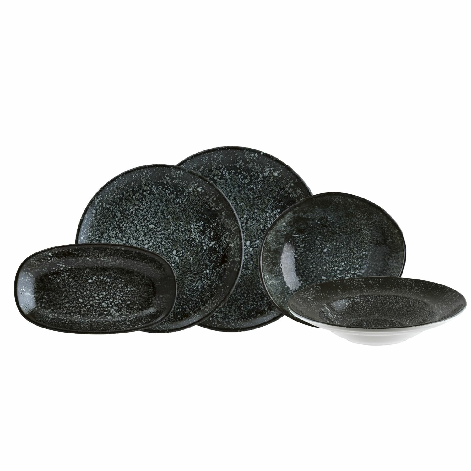 Столовый сервиз Bonna Cosmos Black Gourmet premium porcelain dinner set BON64388