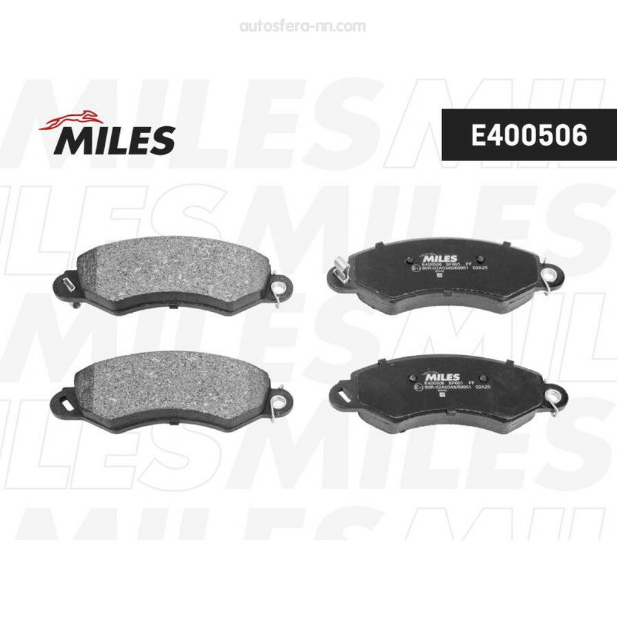 MILES E400506 Колодки тормозные LDV MAXUS 2.5 05-08 пер. LowMetallic