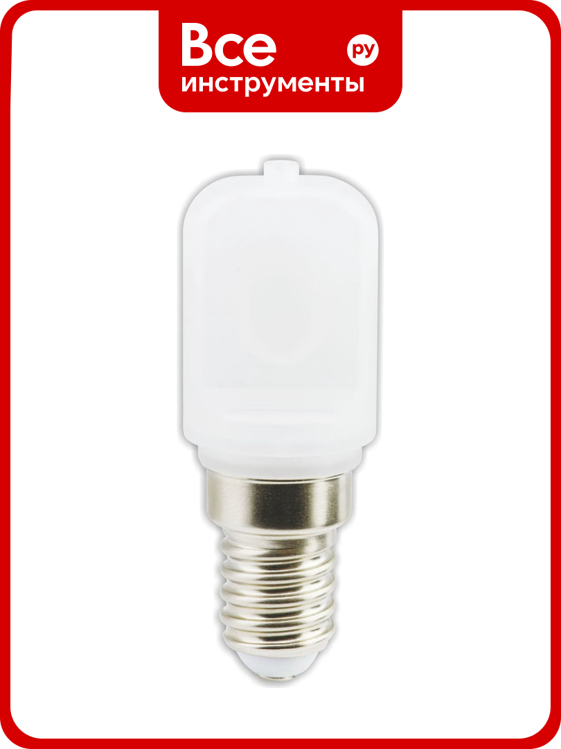 Лампа капсульная Ecola T25 LED Micro 4,5W E14 4000K 340 матовая (для холодил, шв. машинки и т. д.) 60x22 mm B4UV45ELC