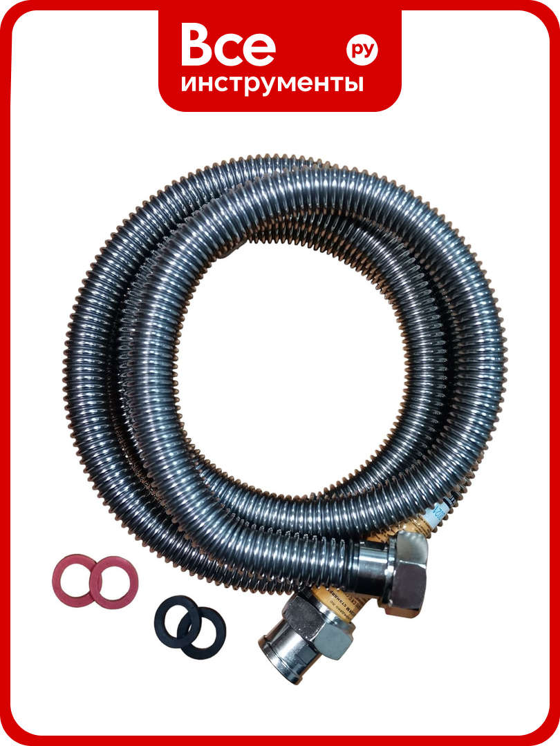 Сильфонная подводка для газа ELKA 1/2 г/г, 1 м, Технические характеристики