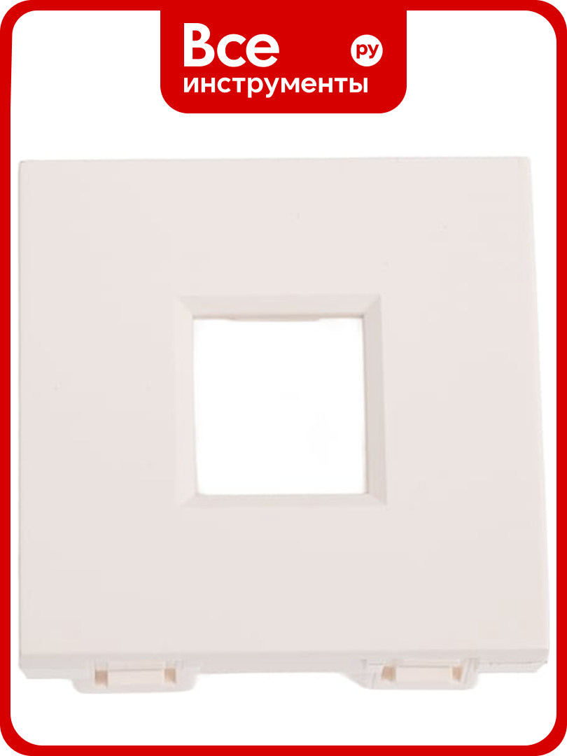 Лицевая плата Systeme Electric W45 2мод 1xKeystone RAL9010 RIN-144-BE корпус защита IP20 распределительные шкафы