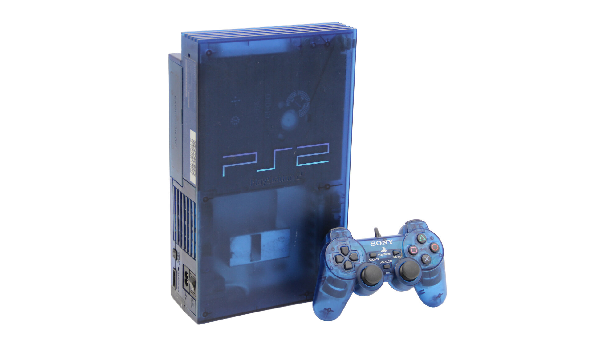 Игровая приставка Sony PlayStation 2 FAT (SCPH 37000) Ocean Blue В коробке (Japan ver.)
