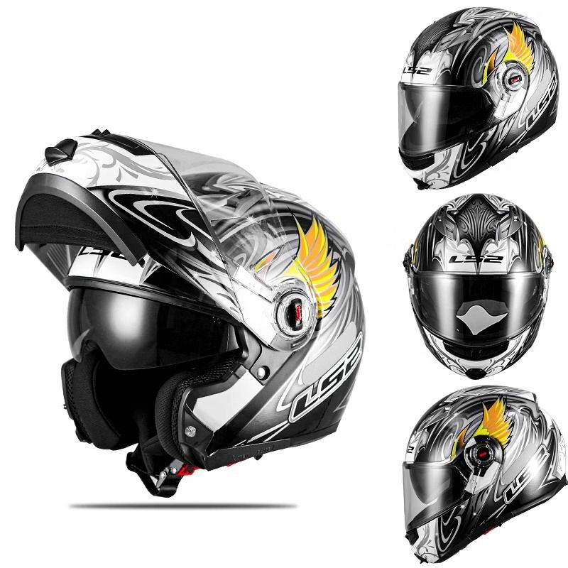 LS2 HELMETS Мотошлем, цвет: желтый, размер: L