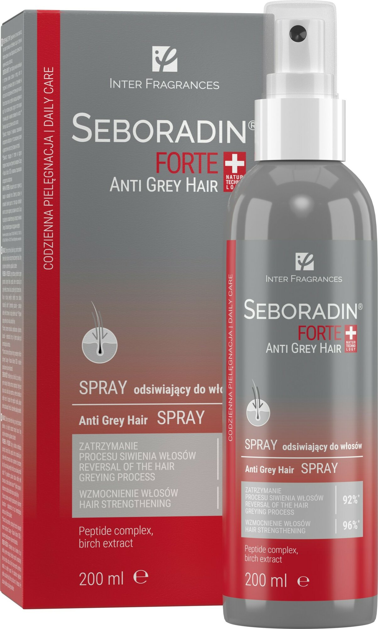 SEBORADIN Сыворотка-спрей Seboradin Forte от седых волос Seboradin Forte Anti Grey Hair Spray 40ml