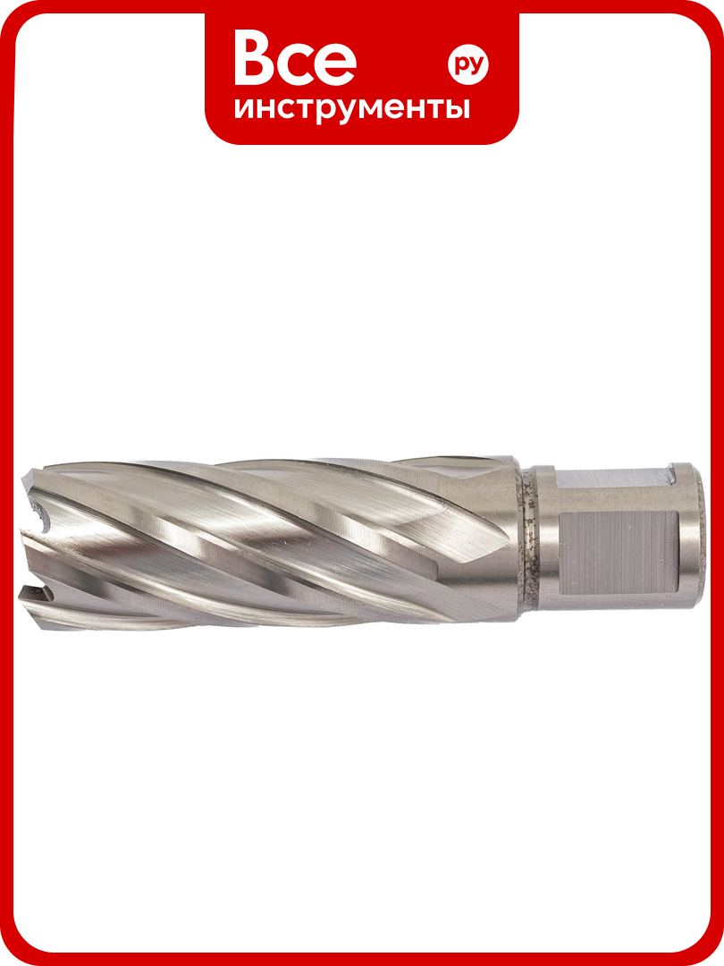 Сверло корончатое HSS по металлу (22х55/88 мм; Weldon 19) D.BOR CD-HSS-055-022-W
