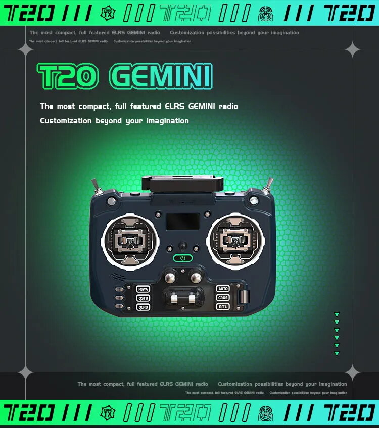 Радиоаппаратура Jumper T20 Gemini ELRS 2.4G