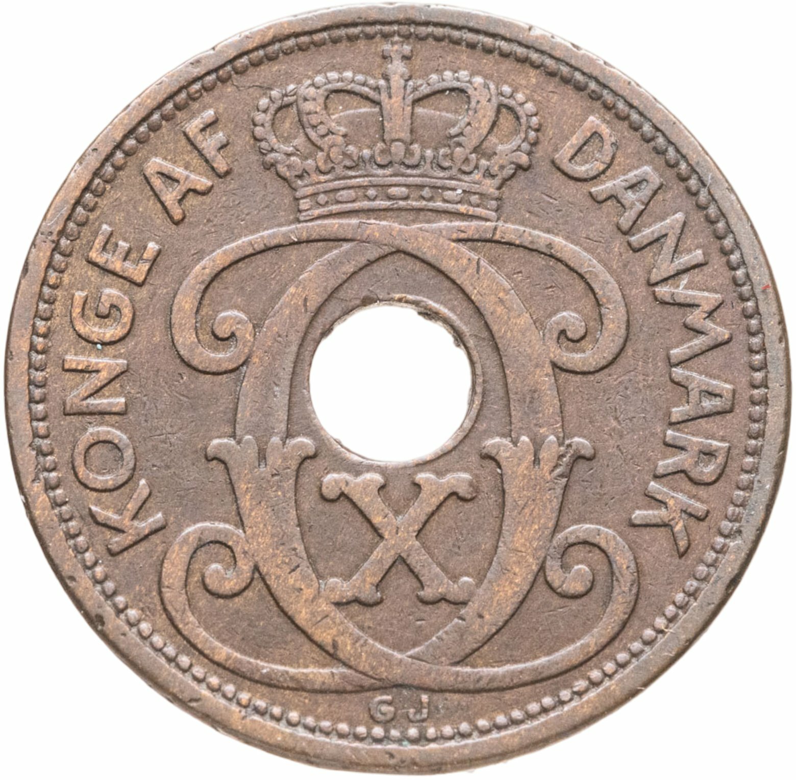 Дания 2 эре (ore) 1929 — фото 1