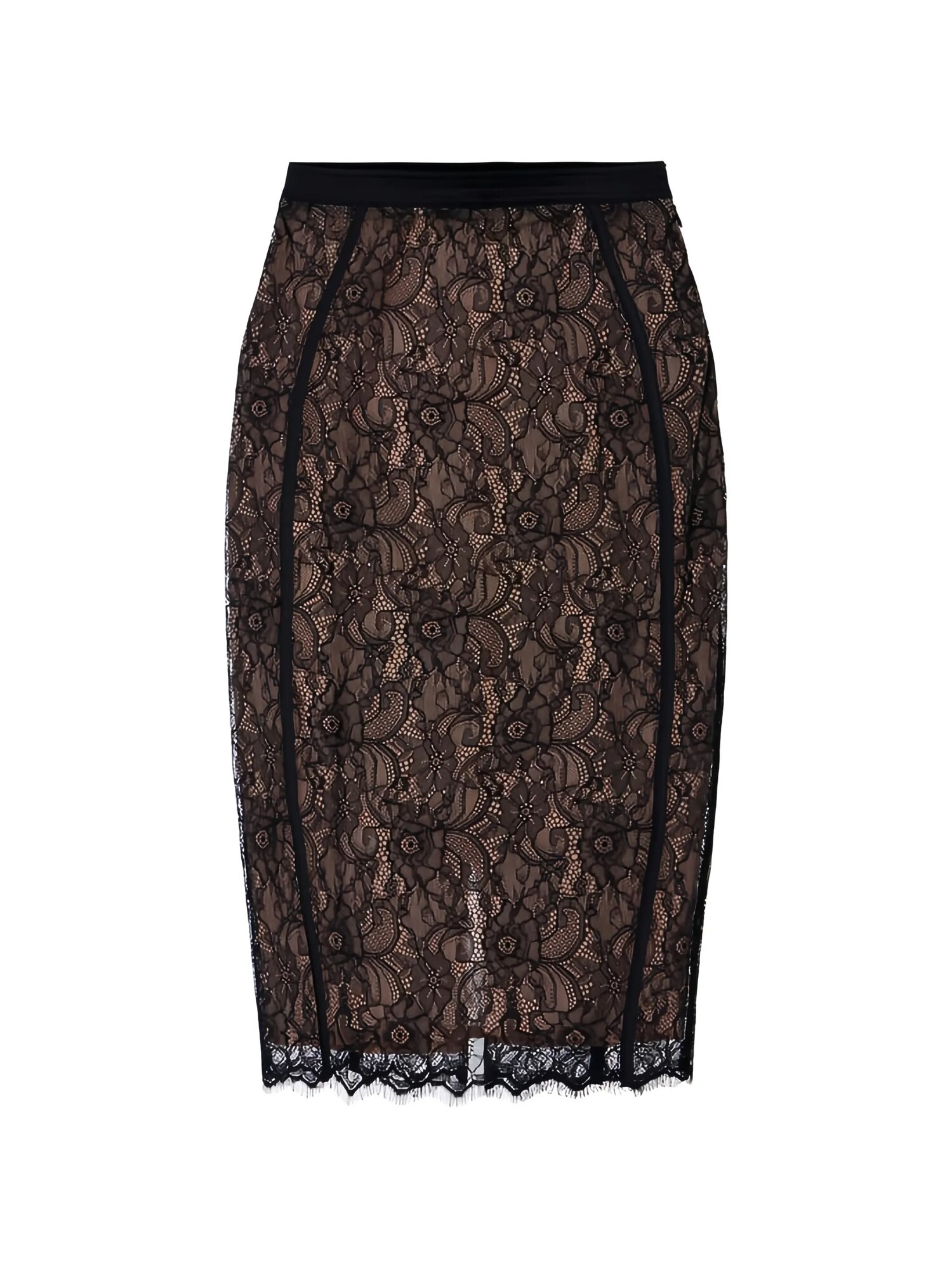 Юбка Floral-lace satin-trim skirt