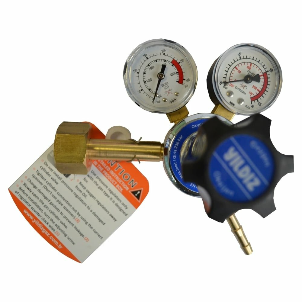 Регулятор кислородный GAZ 10 бар YILDIZ 5801-2-RU