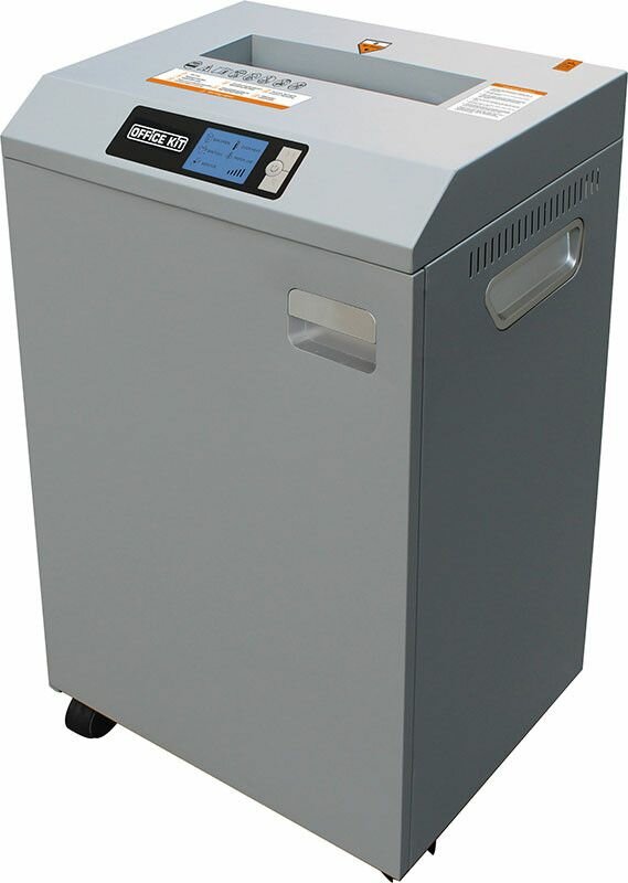 Шредер Office Kit S850 1,9х15 (секр. P-5)/фрагменты/19лист./85лтр./Уничт: скрепки, скобы, пл. карты/CD