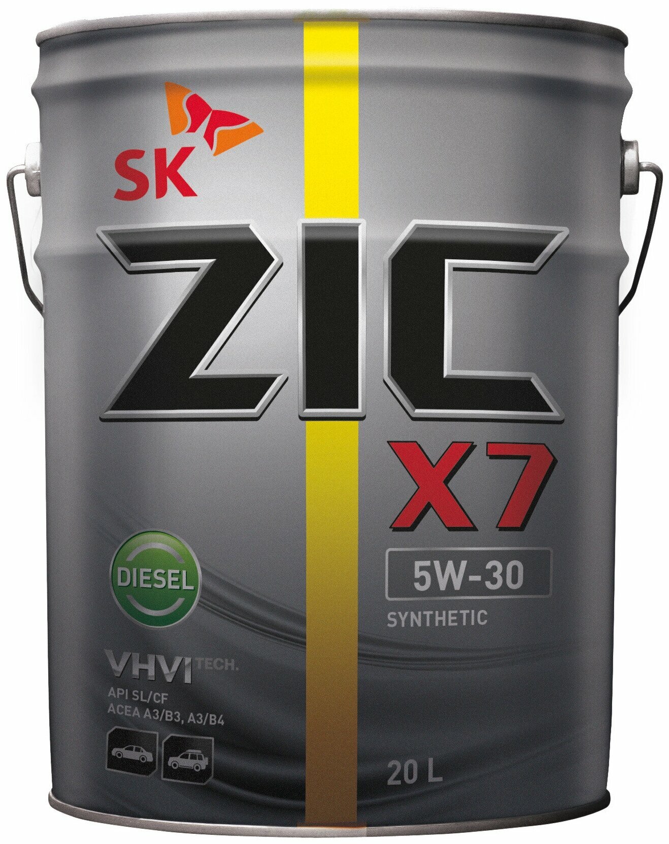 Масло моторное ZIC X7 5w30 Diesel 20л 192610