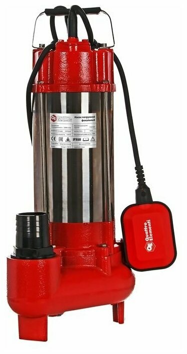 Фекальный насос QUATTRO ELEMENTI Sewage 1700F Ci 910-188