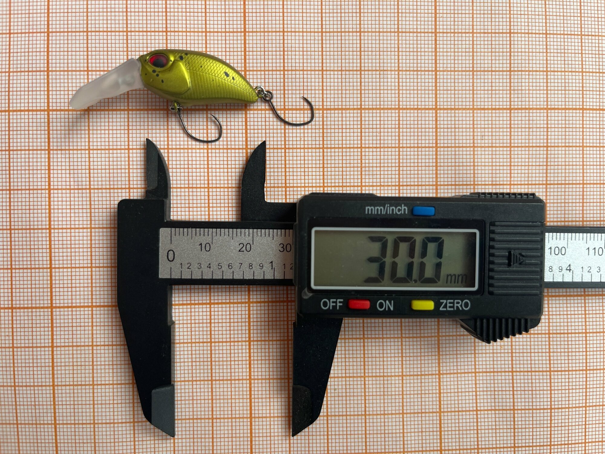 Воблер Hinata Fish mini-crank (серия 1107) зеленый