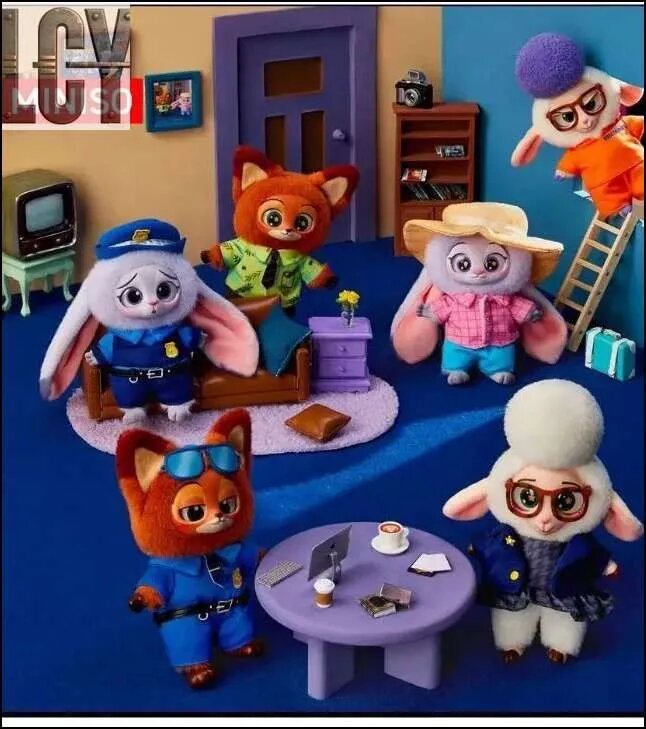 Зверополис лабубу игрушка - Zootopia Miniso — фото 1