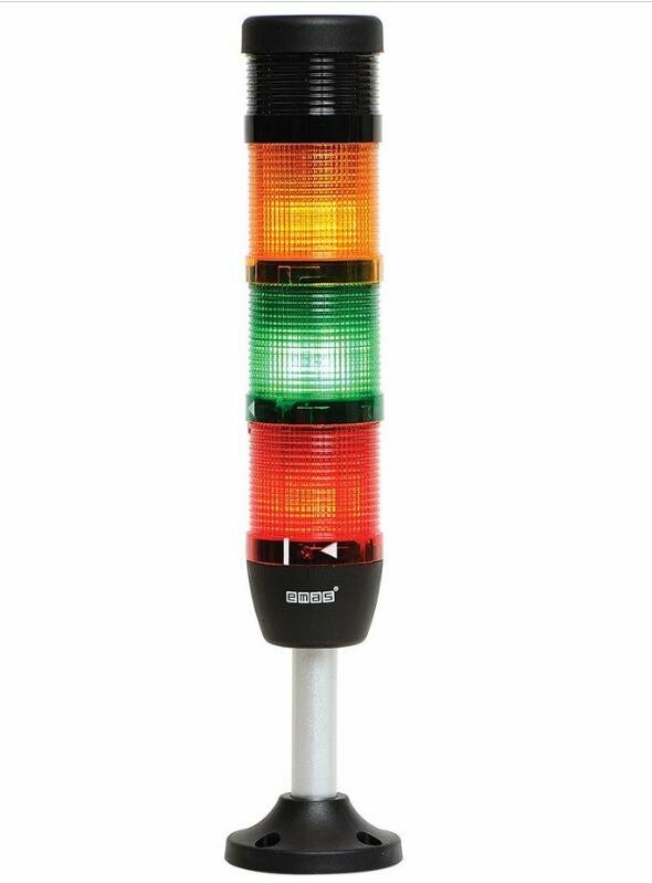 Колонна сигнальная 50мм 220В светодиод LED зуммер красн./желт./зел. EMAS IK53L220ZM03