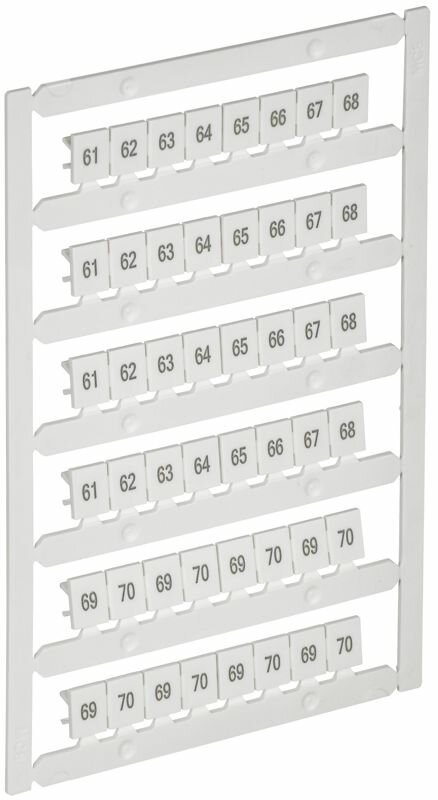 Маркер для CTS 6кв. мм/CP 10кв. мм "61-70" ARMAFIX IEK AF-CT10D-M-006-07