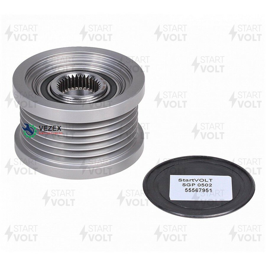 STARTVOLT SGP0502 шкив генератора!\ Opel Astra J 1.4/1.6 09>/Insignia 1.6/1.8 08>