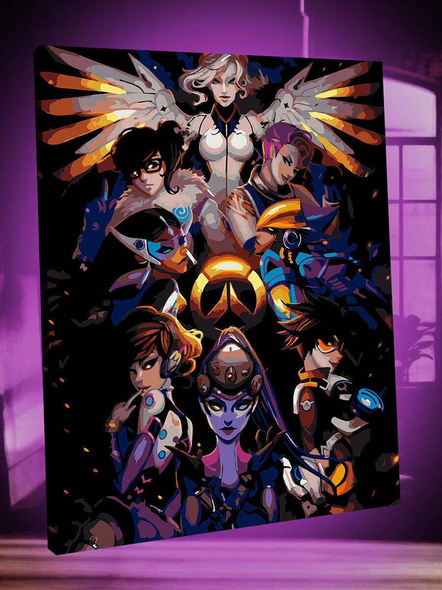Картина по номерам Арт в стиле Overwatch