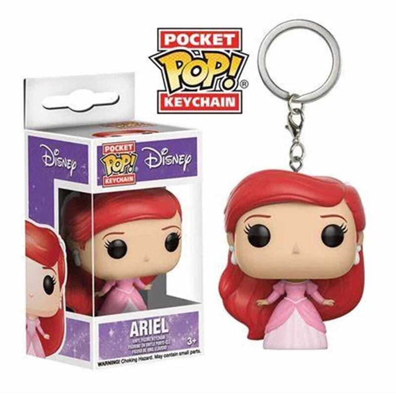 FUNKO Pocket Pop! Ariel, Disney, красный