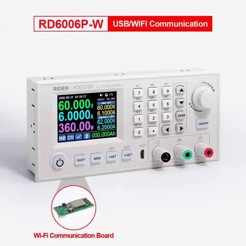 RD RD6006P/RD6006PW USB WiFi понижающий блок питания 60В 6А RD6006P-W