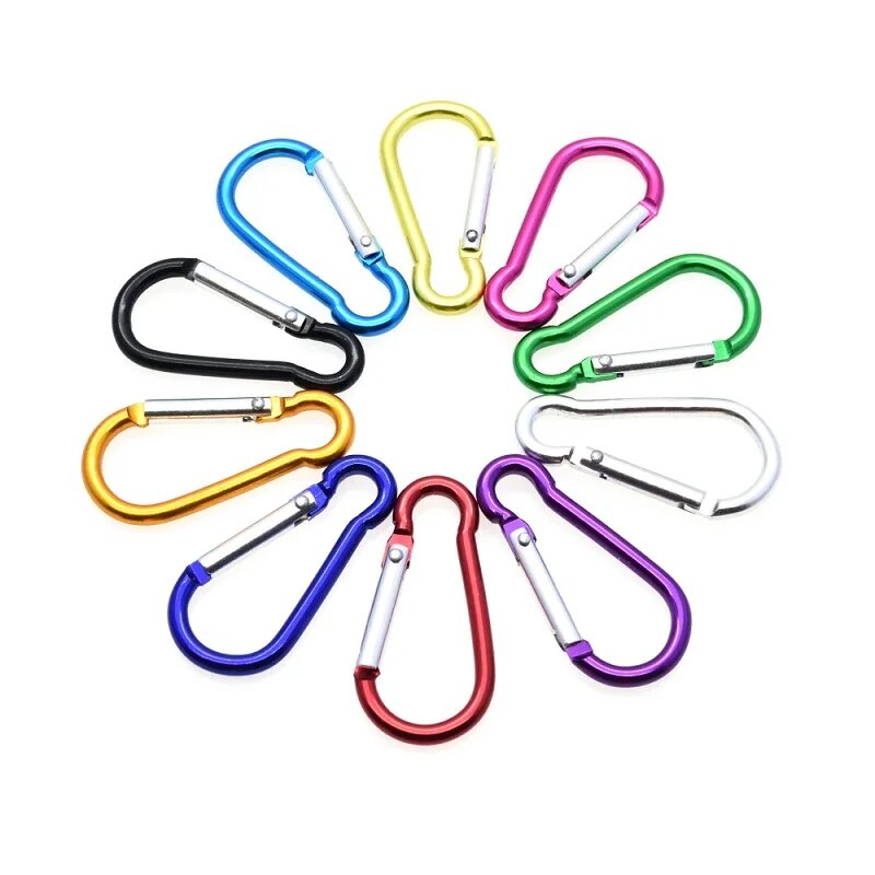10 карабинов Mix Color, металлические