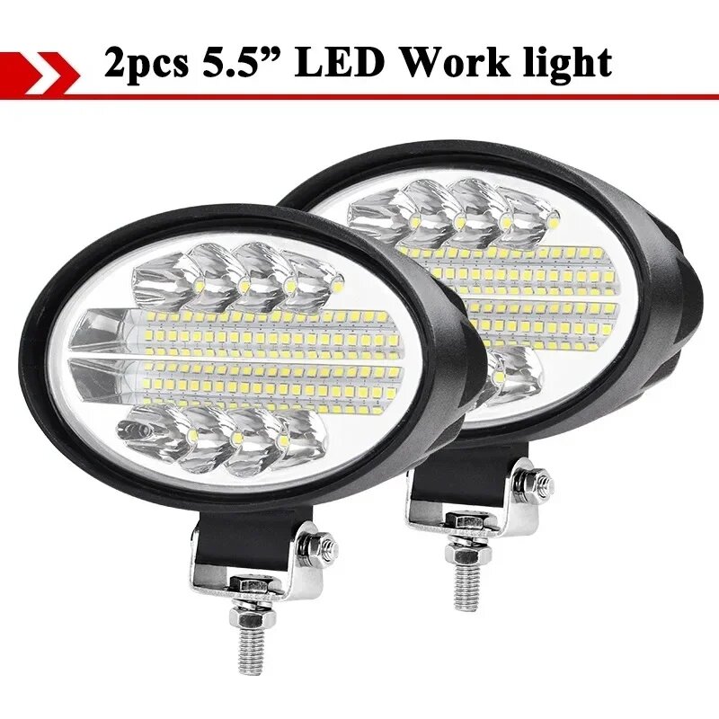 2x 5.5" LED Рабочий свет, Dark Grey