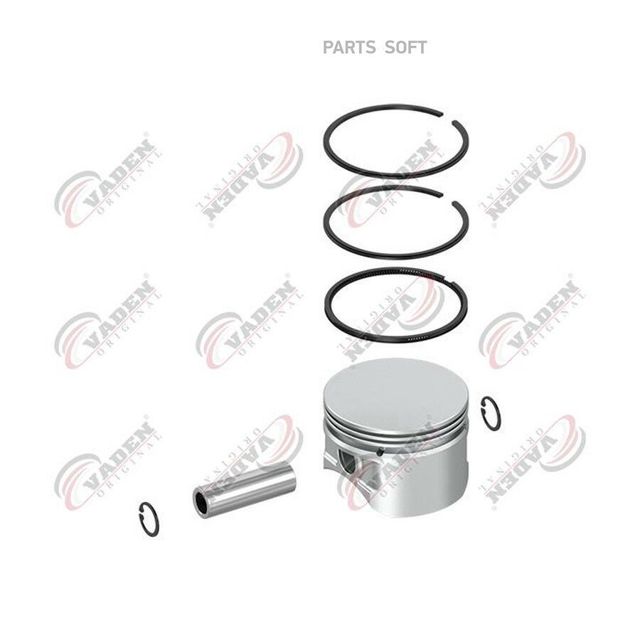 VADEN 7000 851 104 Поршнекомплект компрессора D=85.00mm +1.00 (Wabco911 501 624 2) MB, MAN, Volvo, DAF