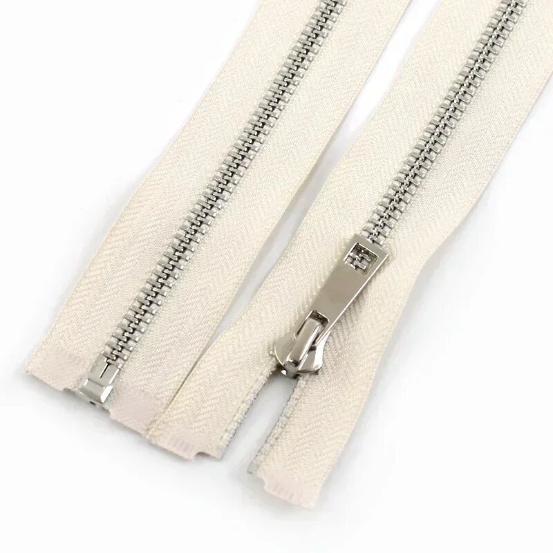 Молнии металлические 2шт, 50см, серебряный, XP014-Beige