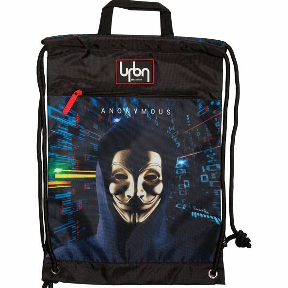 Сумка для сменной обуви и спортивных секций "deVENTE. Red Label. Anonymous" 33x46 см, плотный полиэстр