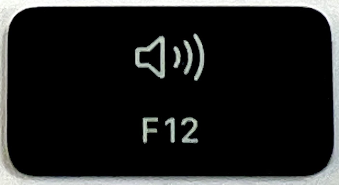 Кнопка клавиша f12 Macbook Air, Pro M1 2019-2022