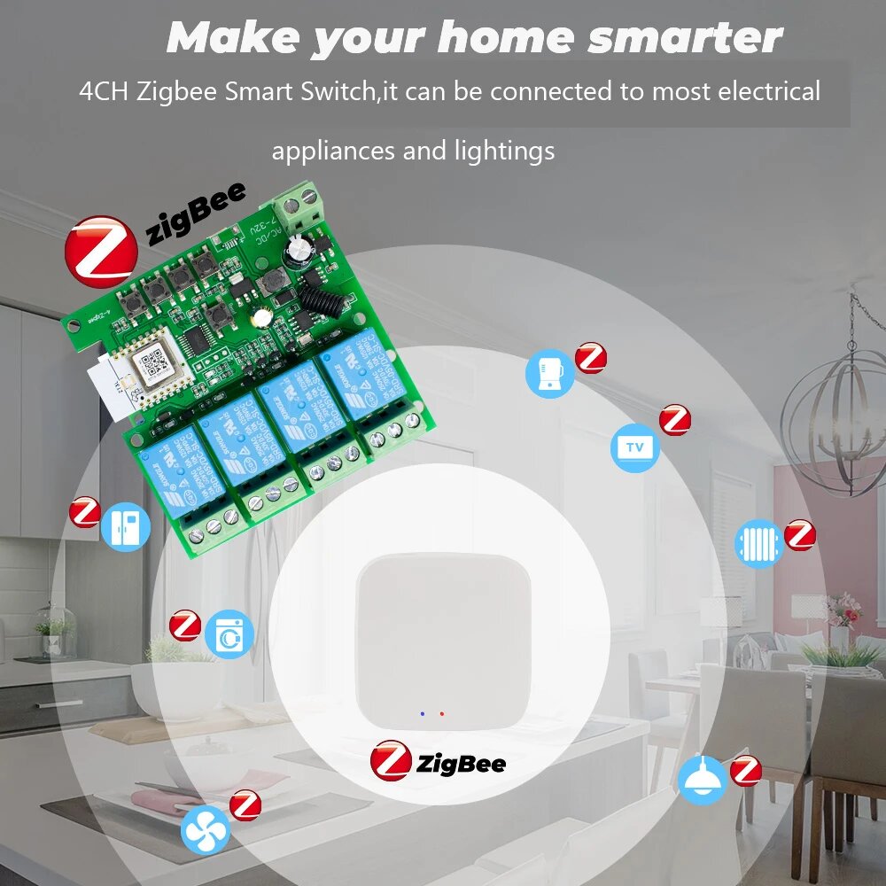 Реле Zigbee 1CH 7-32V Scimagic-RC — фото 1