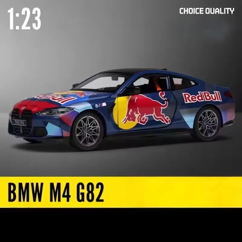 Новый 1:24 BMW M4 GT3 Red Bull M6 BMW CSL Легкосплавный автомобиль Литье под M4 G82 Red Bull