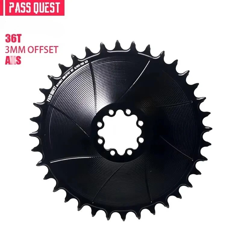 Звездочка Pass Quest 36T Black AXS 3мм