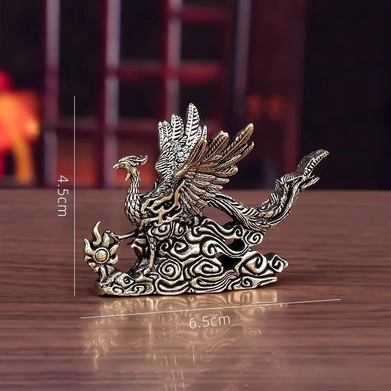 Медная фигурка Феникса