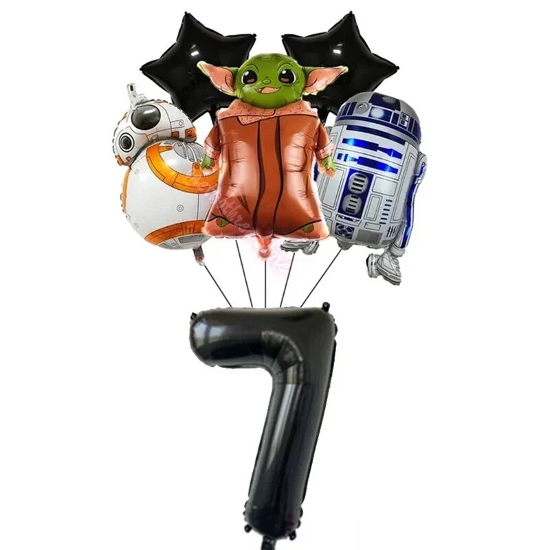 Набор шаров "Звездные войны" с цифрой 7, Balloons-7