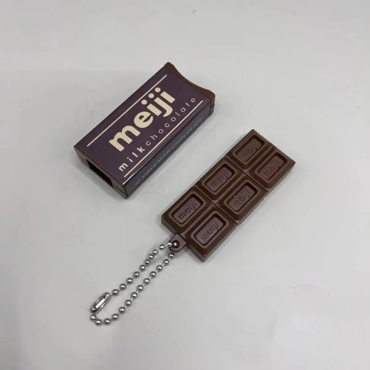 Игрушка-антистресс "Меiji Chocolate", гибкий брелок Коричневый, C