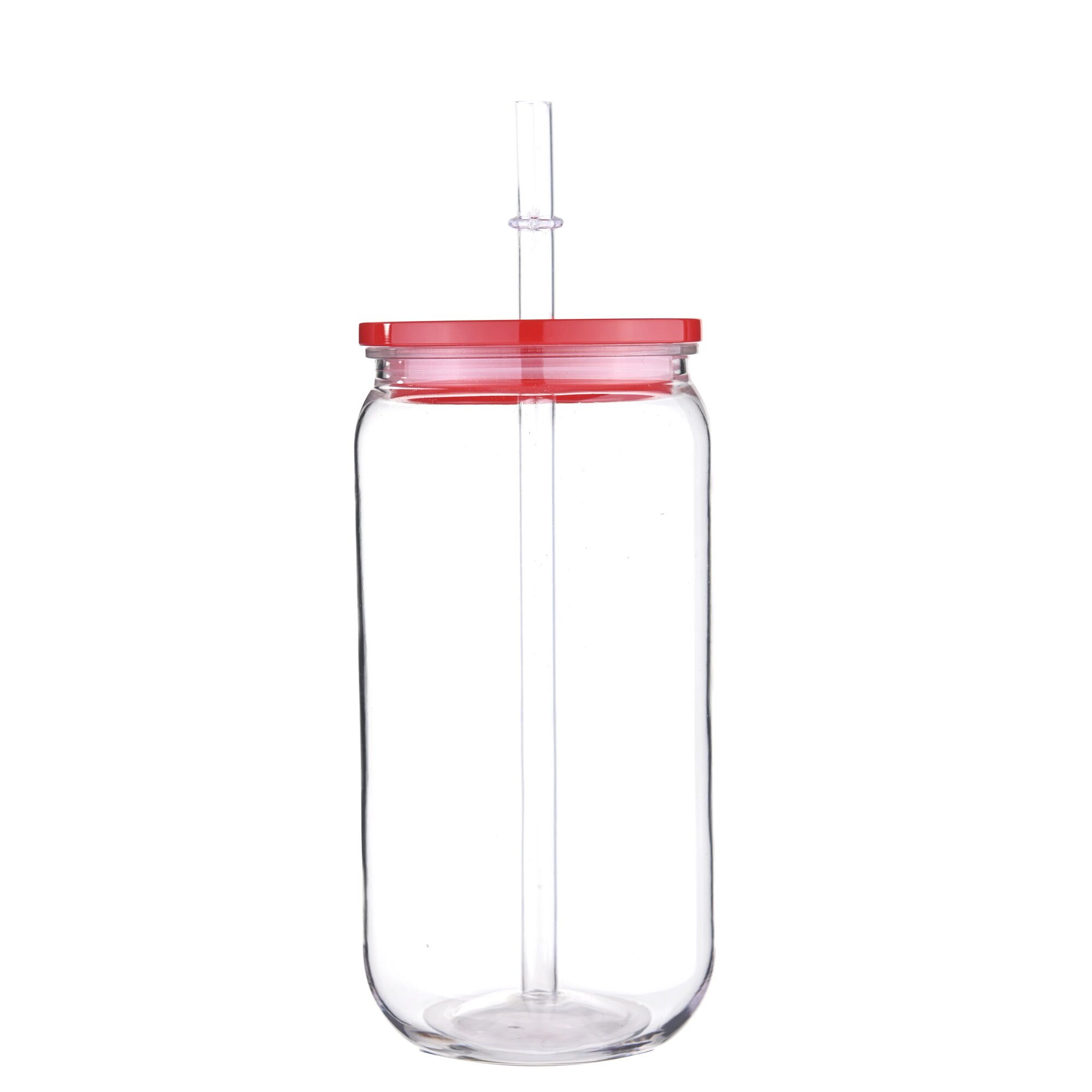 Пластиковые стаканы PET 16 унций с крышкой и трубочкой R Lid Transparent