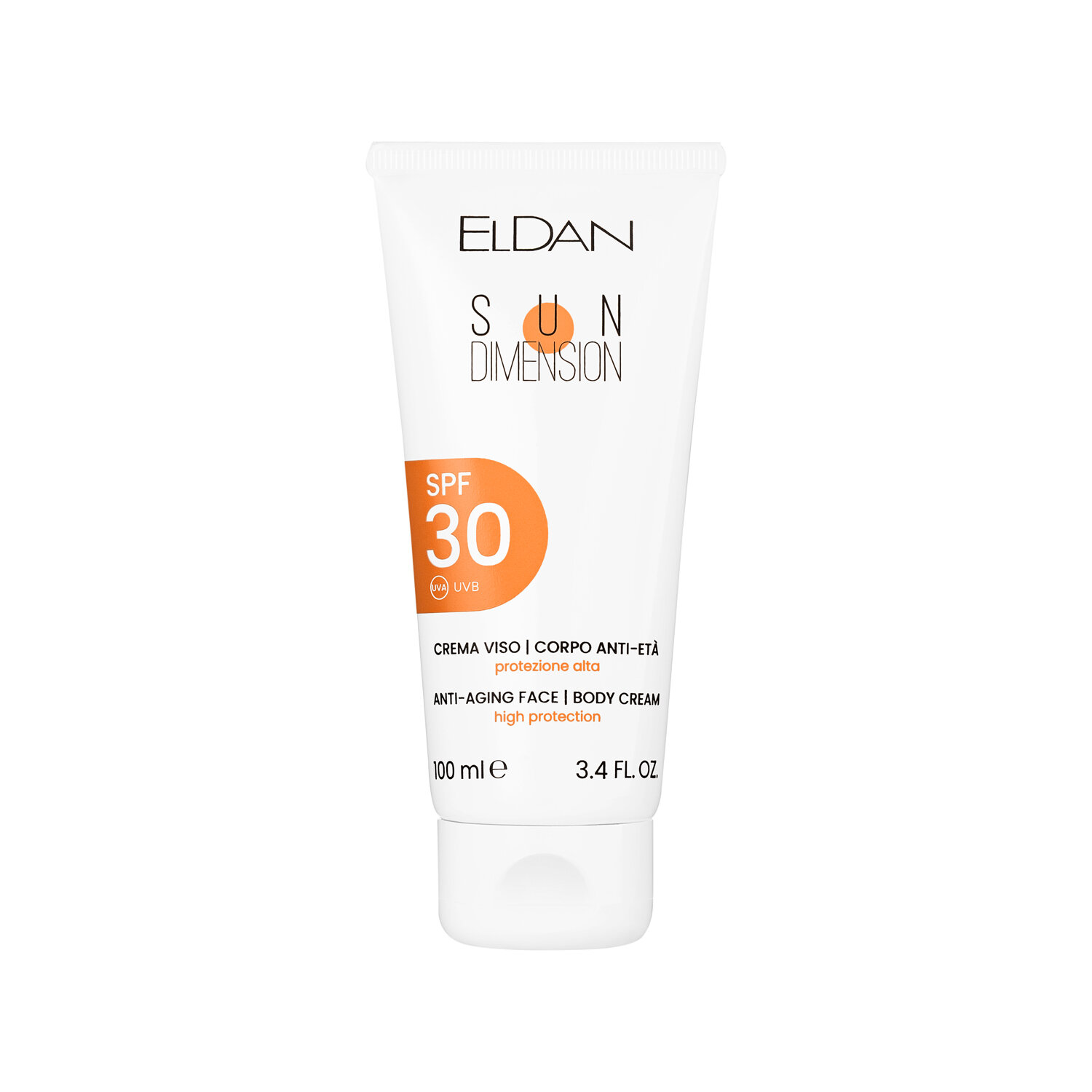 ELDAN cosmetics / Крем для лица и тела "SPF 30" солнцезащитный антивозрастной, 100 мл. Италия.