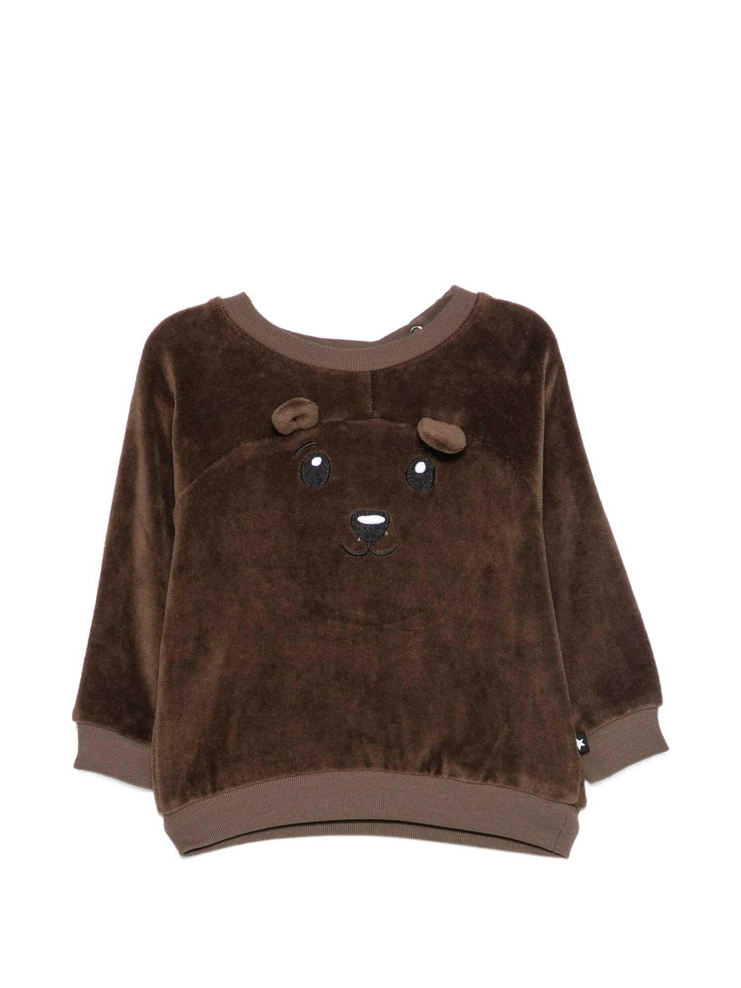 Свитер Derry bear-patch velvet sweater